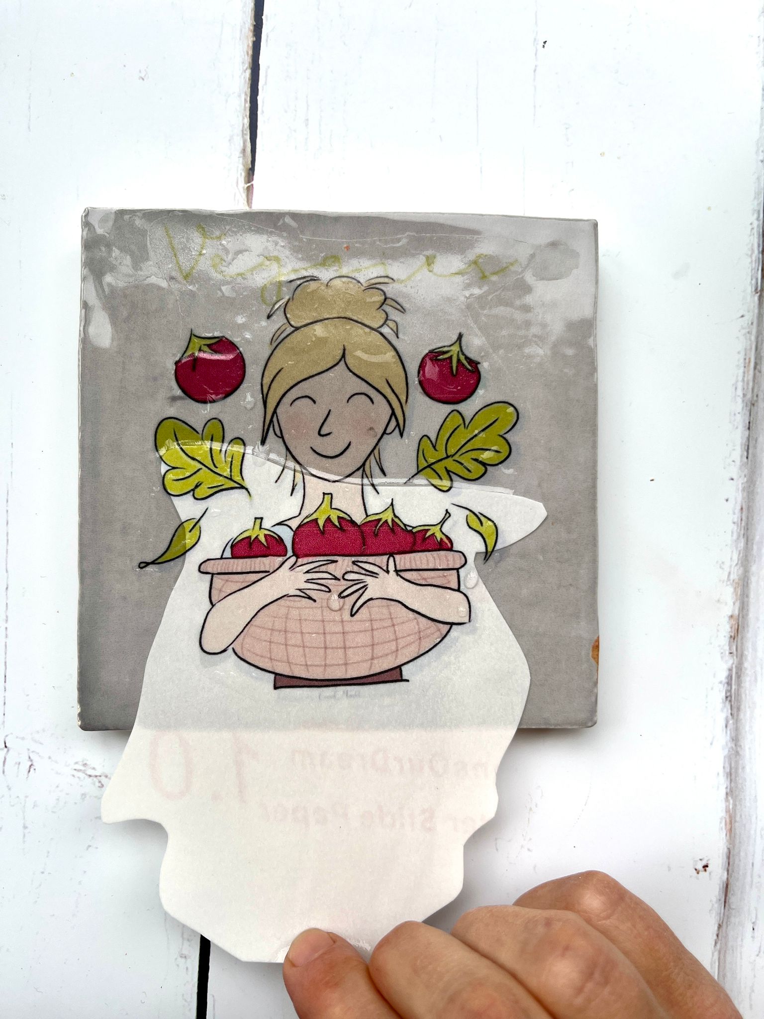 DIY tegel met eigen tekst of foto maken - Ceciel Maakt - Tegeltje maken