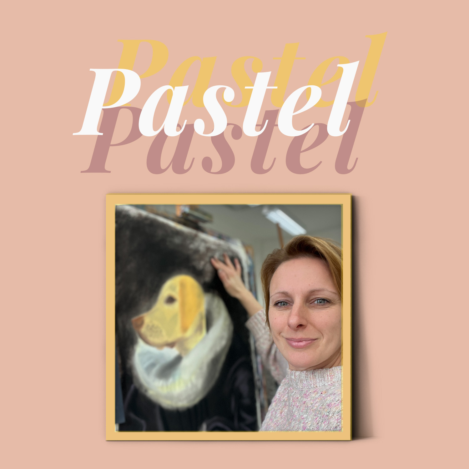Portret Pastelkrijttekening in Opdracht | Ceciel Maakt