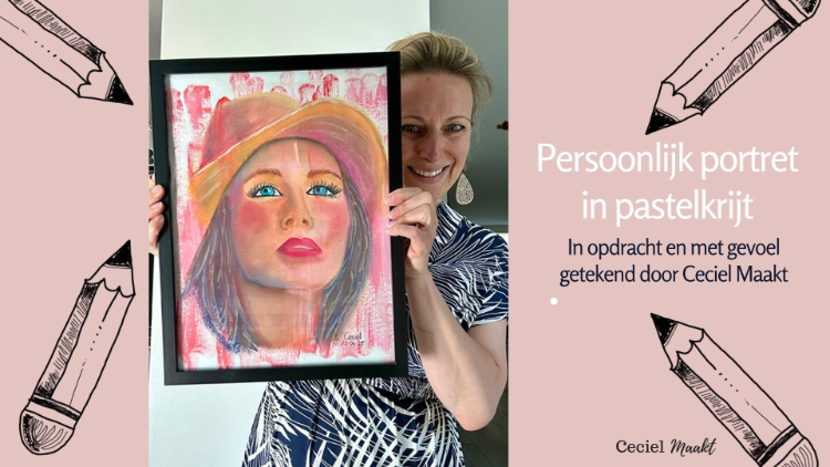 Persoonlijk portret in pastelkrijt laten tekenen – Ceciel Maakt
